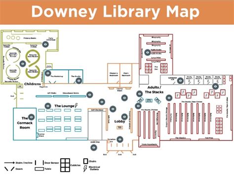 Downey Library Map