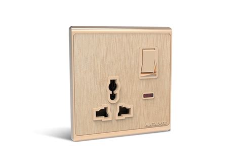 3 Pin Multi Functional Socket With Switch Matador Electrical Electronics Limited Matador