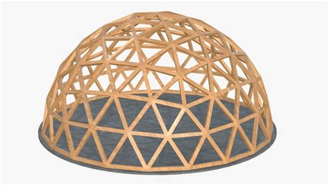 측지 돔 나무 4v 3d 모델 Turbosquid 1830546