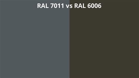 Ral 7011 Vs 6006 Ral Colour Chart Uk