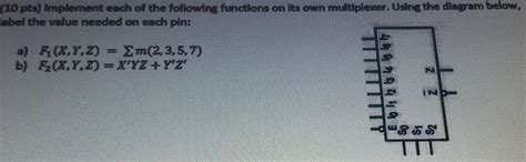 Solved 10 Pts Implement Each Of The Following Functions On