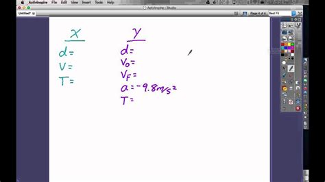 How To Set Up Projectile Problems YouTube