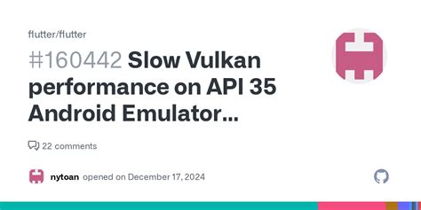 slow vulkan performance on api 35 android emulator images · issue