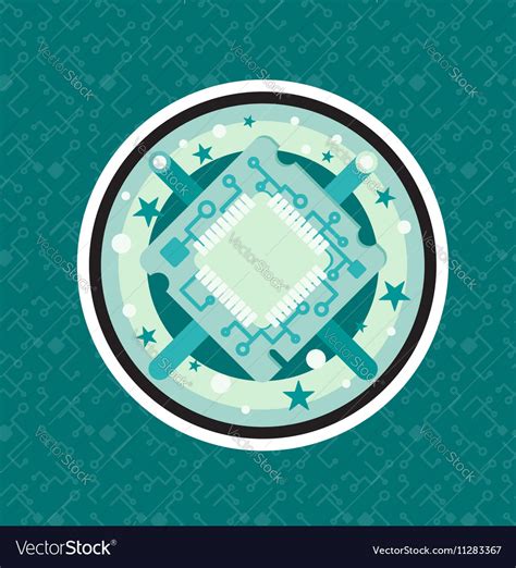 Computer Processor Chip Royalty Free Vector Image Computer Processor Chip Royalty Free Vector Image