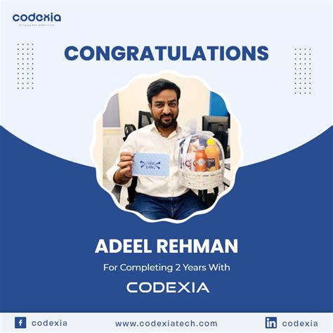 Congratulations Workanniversaries Codexia Codexia Technologies