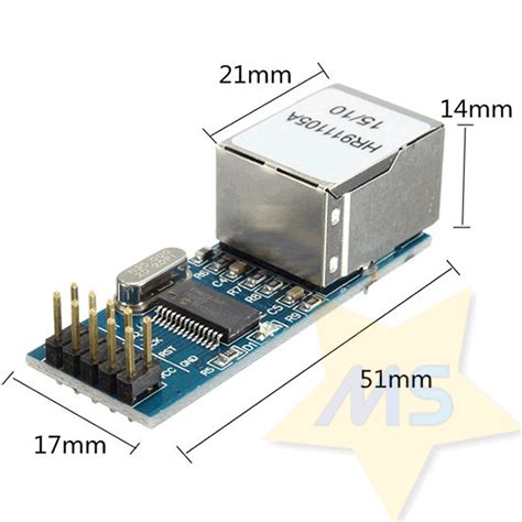 módulo ethernet enc28j60 mini