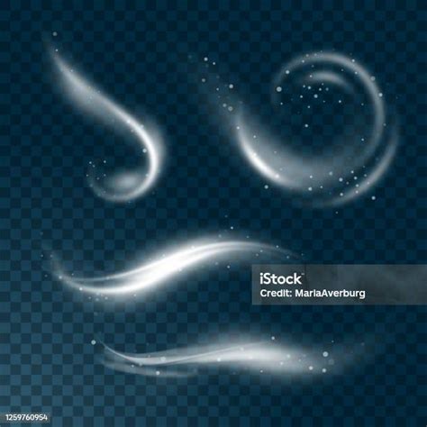 투명 한 배경에 격리 된 높은 상세한 바람 또는 먼지 구름의 벡터 사실적인 세트 백색 연기 안개 스프레이의 효과 가루로 빻은에 대한 스톡 벡터 아트 및 기타 이미지 Istock
