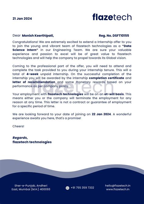 Monish Keerthipati On Linkedin Datascience Internship Flazetechjourney