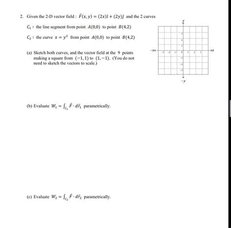 Solved 2 Given The 2 D Vector Field Fxy2x 2y