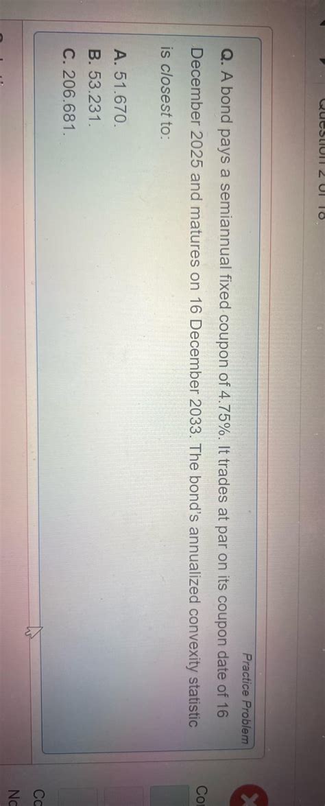 Annualized Convexity R Cfa