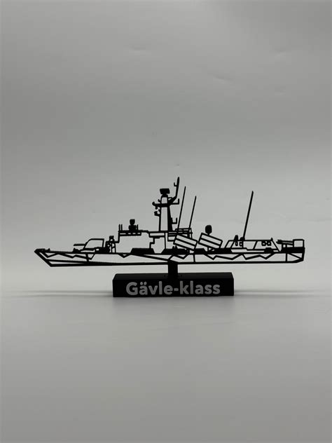 Gävle Class Corvette Swedish Naval Warship 3d Printed Scale Model