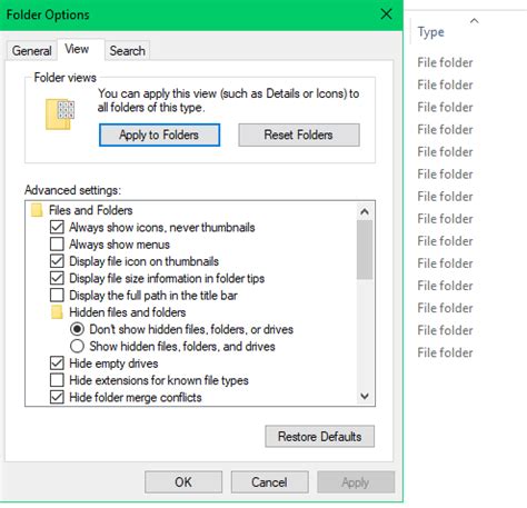 Powershell Possible To Set Default Sort To Type In File Explorer Using Script Super User