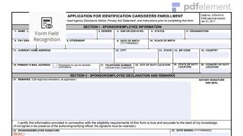 DD Form Printable Recent