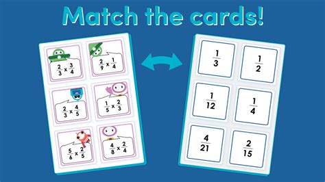 Year 6 Multiply Fractions By Fractions Matching Game Classroom