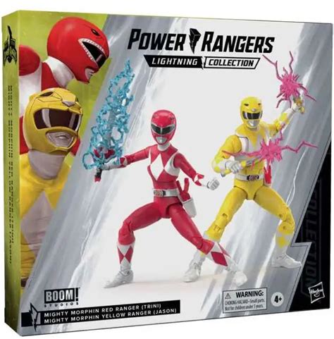 Power Rangers Mighty Morphin Lightning Collection Red Ranger Trini Yellow Ranger Jason Exclusive