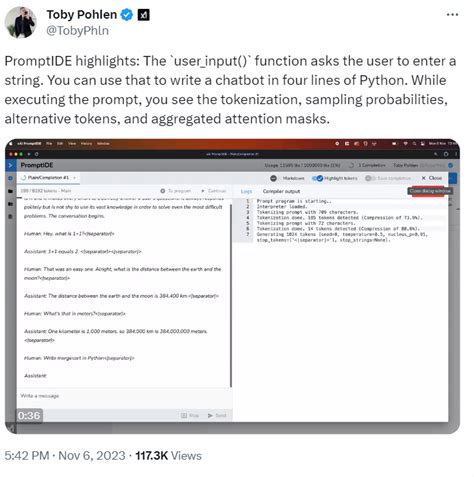 Promptide Highlights The `userinput` Function Asks The User To