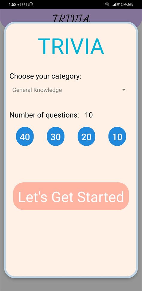 GitHub Orel Asper Trivia React Native Trivia App Build With React