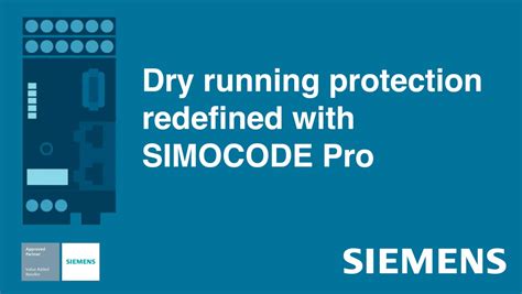 Magnet On Linkedin Siemens Simocode Pro Dry Running Protection