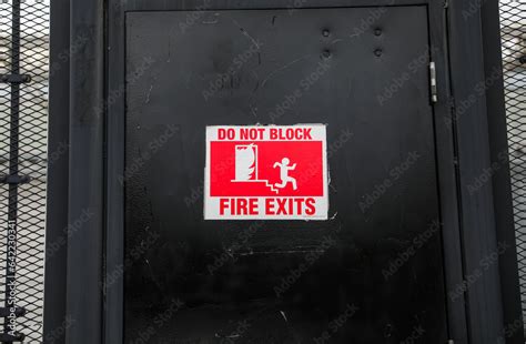 Fire Department Sign Guides The Way To The Fire Exit A Vital Symbol Of Safety Escape And