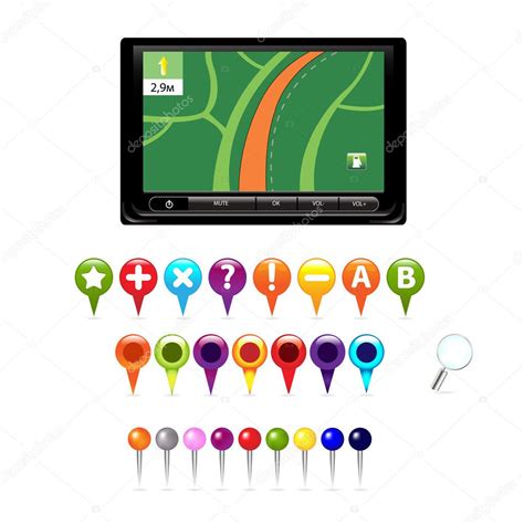 Navigator And Map Icons Stock Vector Image By ©adamson 4329170