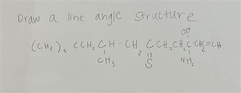 solved draw a line angle structure