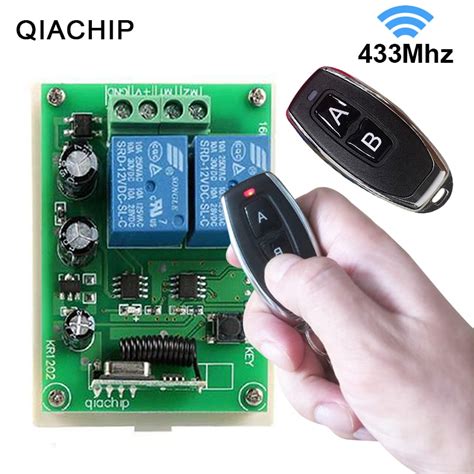Qiachip 433 Mhz Universal 무선 Remote Control Switch Dc 12 V 2ch Rf Relay