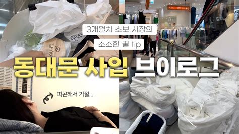 쇼핑몰 Vlog 첫 동대문 사입 브이로그 소소한 꿀tip 디오트 1인 쇼핑몰 쇼핑몰 사장 브이로그 01년생 Youtube