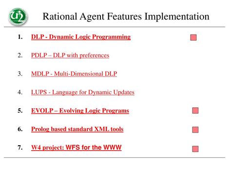 Ppt Implementing Rational Features For Agents In Logic Programming