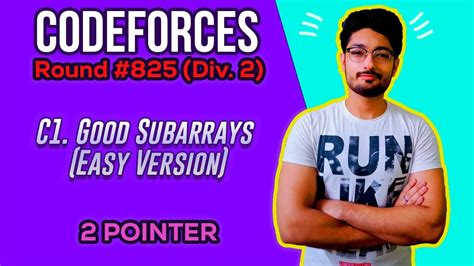 C1 Good Subarrays Easy Version Codeforces Round 825 Div 2 2