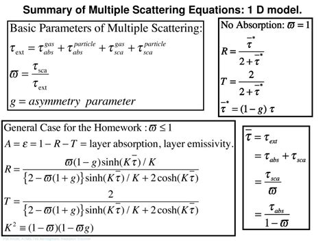 Ppt Ch 13 Radiative Transfer With Multiple Scattering Primer