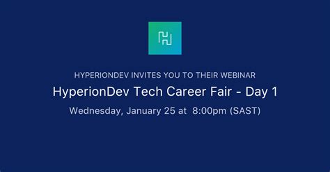 Hyperiondev Tech Career Fair Day 1 Hyperiondev
