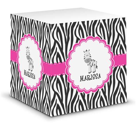 Zebra Sticky Note Cube Personalized Youcustomizeit