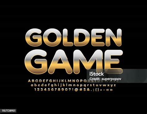 세련된 알파벳 문자 숫자와 기호와 벡터 밝은 엠블럼 골든 게임 도박에 대한 스톡 벡터 아트 및 기타 이미지 도박 알파벳 컴퓨터 그래픽 Istock