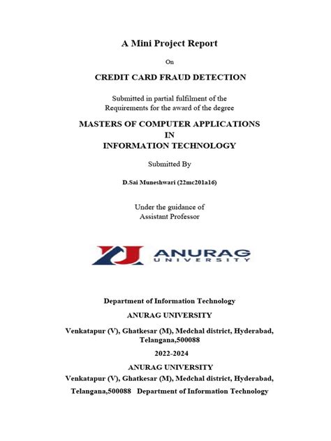 Fraud Detection Project Pdf Software Testing Python Programming