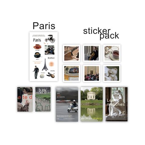 클리핑 파리 스티커팩 위시버킷