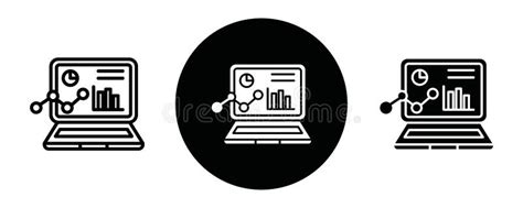 Dashboard Icon Thin Line Illustration Set Stock Vector Illustration