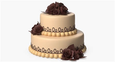 케이크 2 계층 3d 모델 49 Max 3ds Fbx Obj Free3d