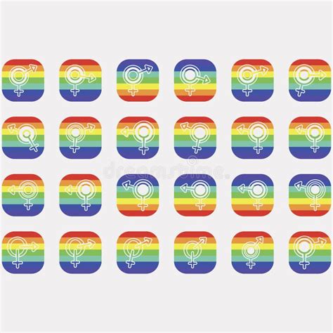 Collection Of Gender Logos Stock Vector Illustration Of Outline