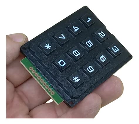 Teclado Matricial 12 3x4 Botões Arduino Pic Microcontrolador Mercadolivre