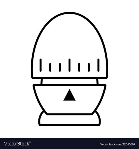 Egg Timer Icon Line Style Royalty Free Vector Image