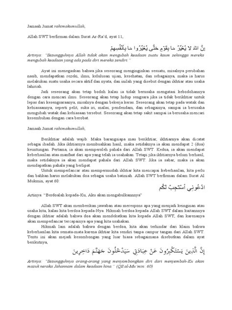 Trilogi Usaha Doa Dan Tawakal Pdf