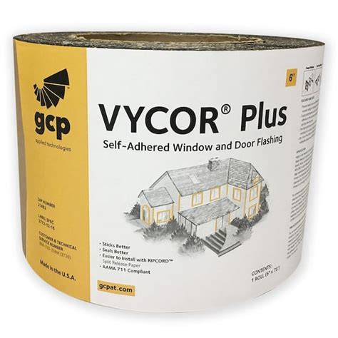 GCP Applied Technologies Vycor Plus In X Ft Roll Fully Adhered Flashing Tape Sq Ft