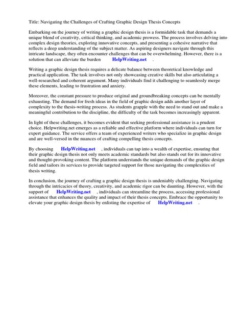 Graphic Design Thesis Concepts Pdf Graphic Design Design