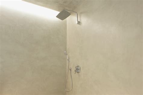 Floor To Ceiling Microcement In The Shower Contemporary Bathroom Miami By Top Ciment Usa