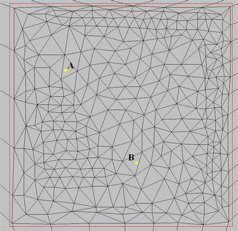 A Delaunay Triangulation With Points A And B Download Scientific Diagram