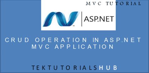 CRUD OPERATION IN ASP NET MVC APPLICATION