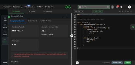 Dsa Geeksforgeeks Codingjourney Dailyprogress Keeplearning Gfg160 Yash Poddar