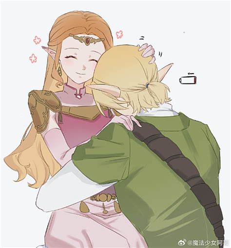 Link And Princess Zelda The Legend Of Zelda And More Drawn By Yun Dl N C Kbh Ihcx Danbooru
