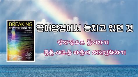 이상적 자아상 끌어당기기 양자장 관찰자 효과 생각과 느낌 조 디스펜자[브레이킹] Youtube